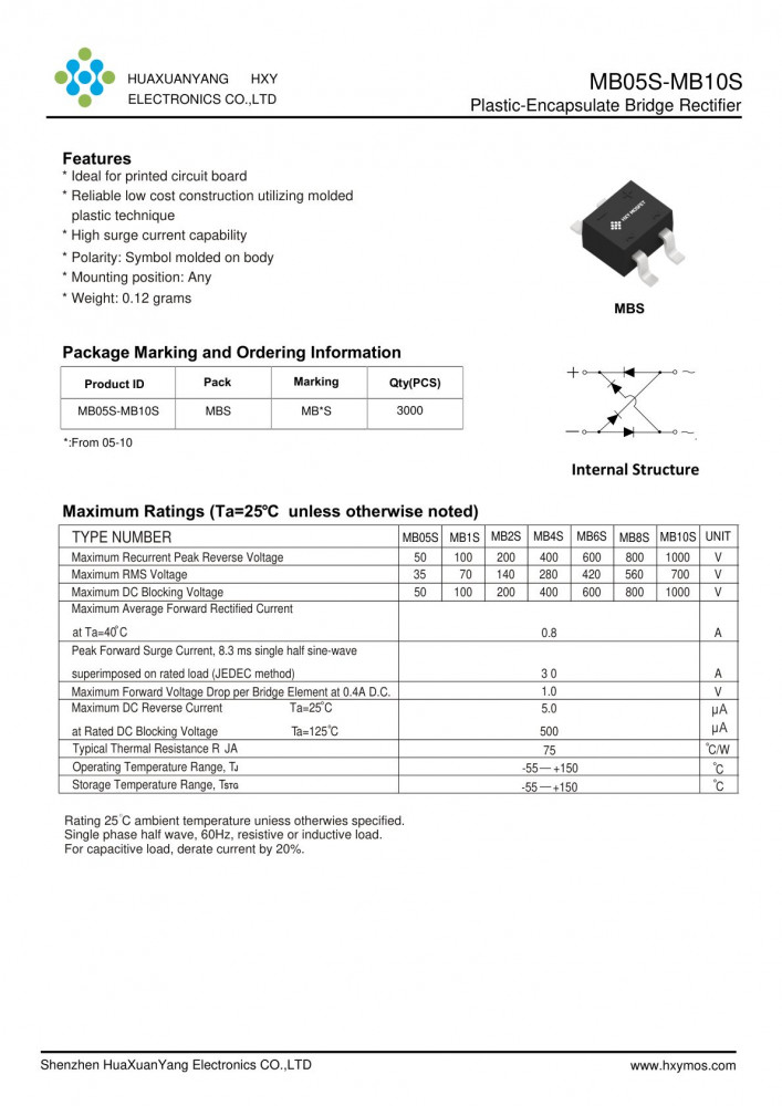 MB6S technical document page 1