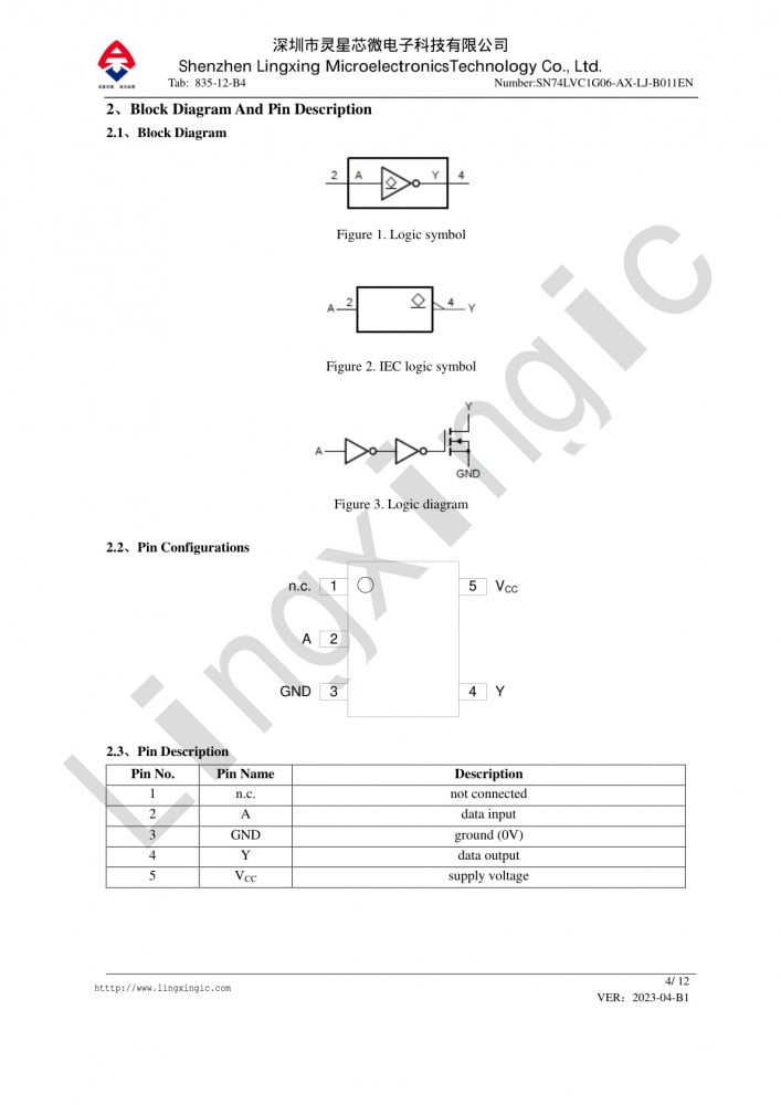 SN74LVC1G06DB(LX) datasheet page 4