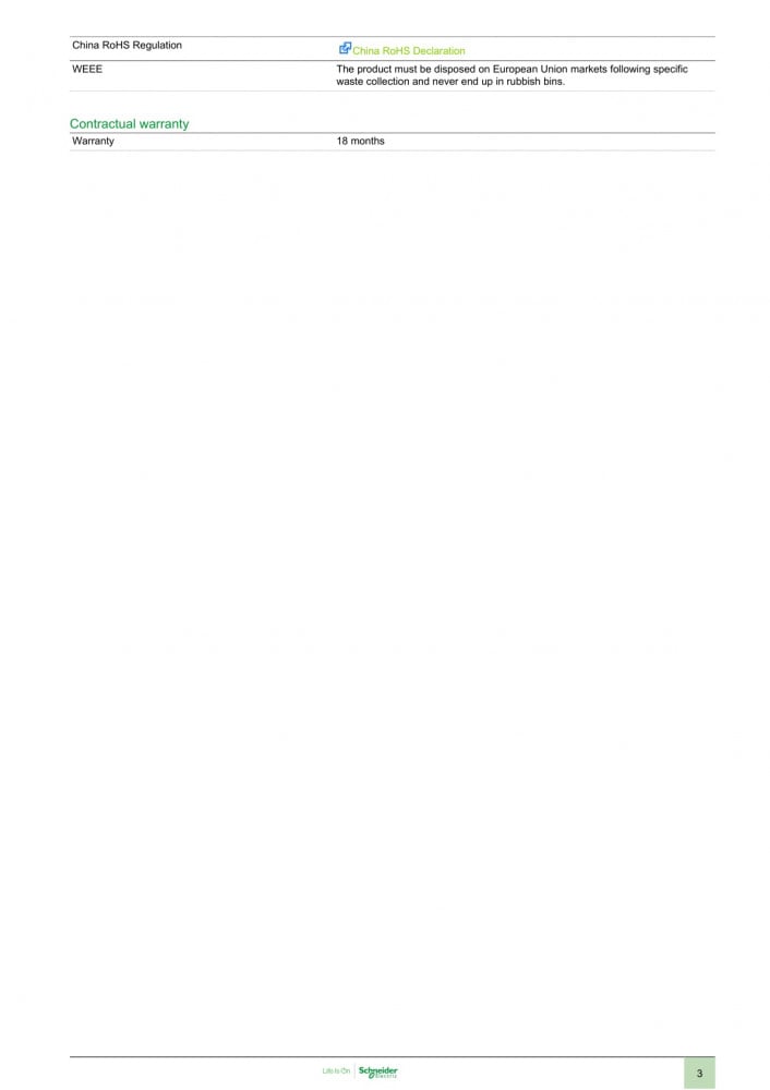 XB6CE1B1B technical document page 3