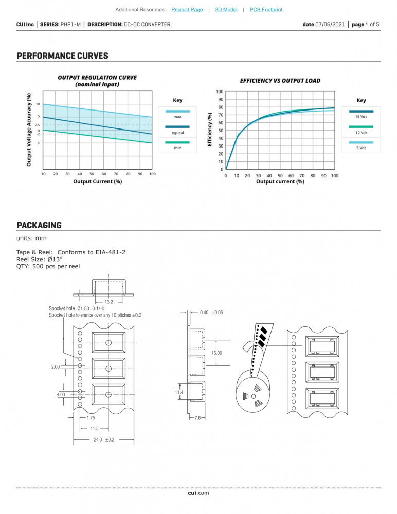 CUI PHP1-M datasheet page 4