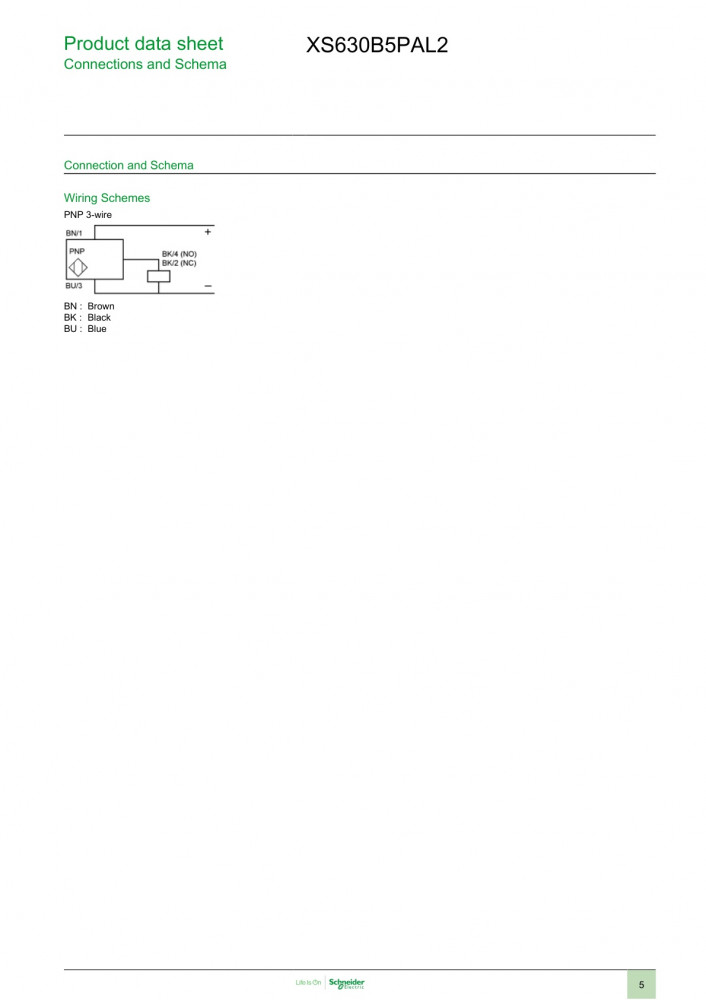 XS630B5PAL2 technical documentation page 5