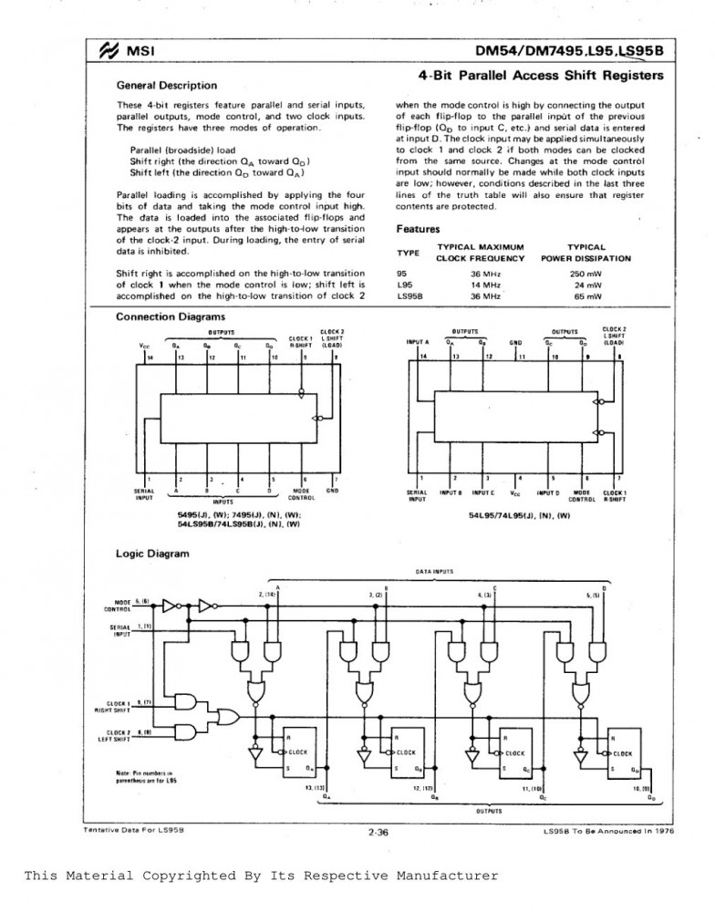 DM5495J technical document page 1