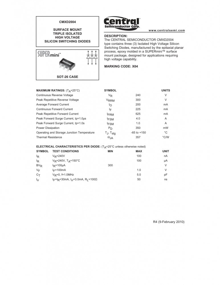 CMXD2004 technical document page 1