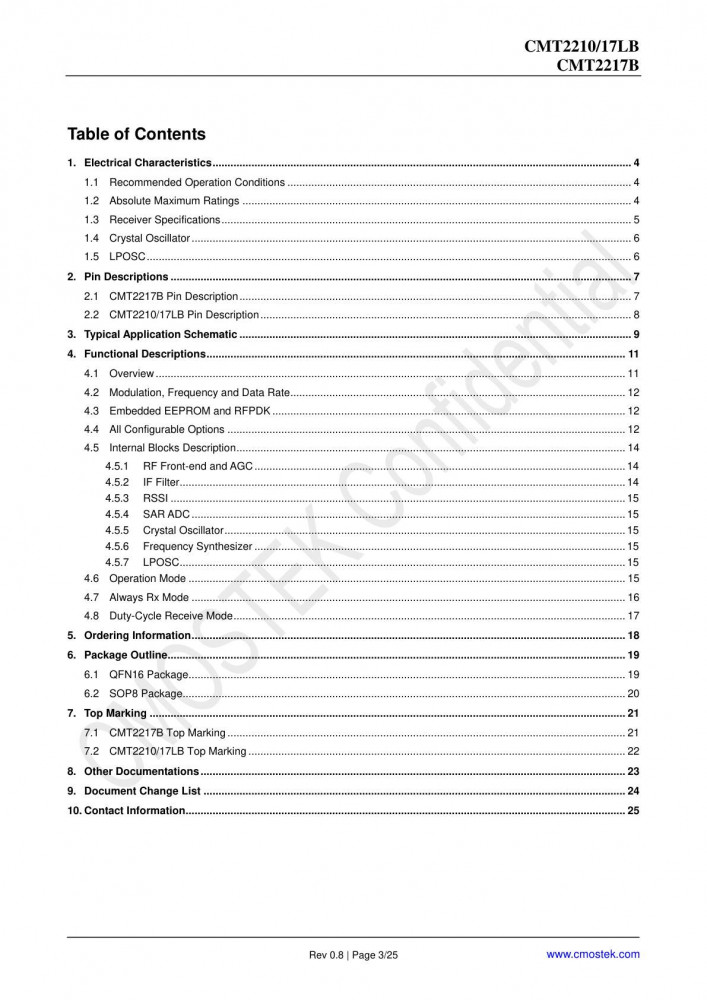 CMT2210LB-ESR datasheet page 3