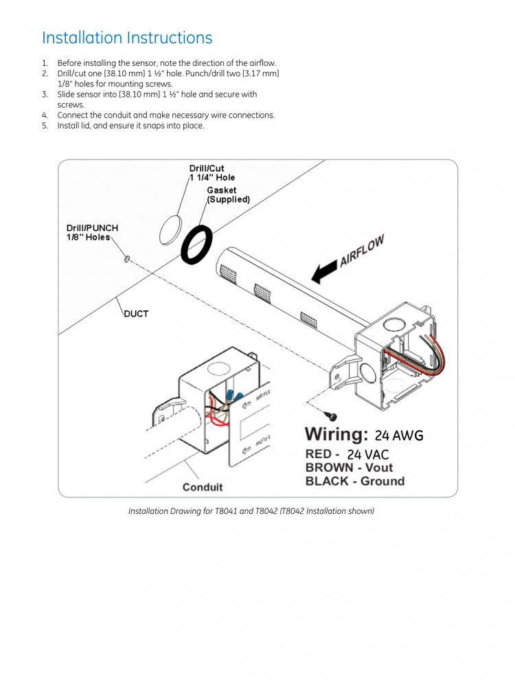 Amphenol Telaire T8042 documentation page 2