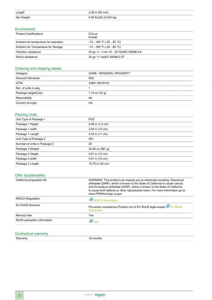 XS912S1PAM12 technical document page 2
