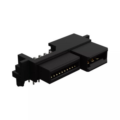 EXTreme LPHPower Receptacle Header, Right-Angle, 2 Power Contacts, 20 Signal Contacts, Select Gold (Au) Plating, for 2.36mm Thick PC Board, with Press-fit Plastic Pegs for sale