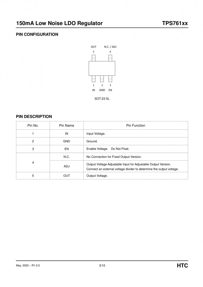 TPS76136SF5 datasheet page 3