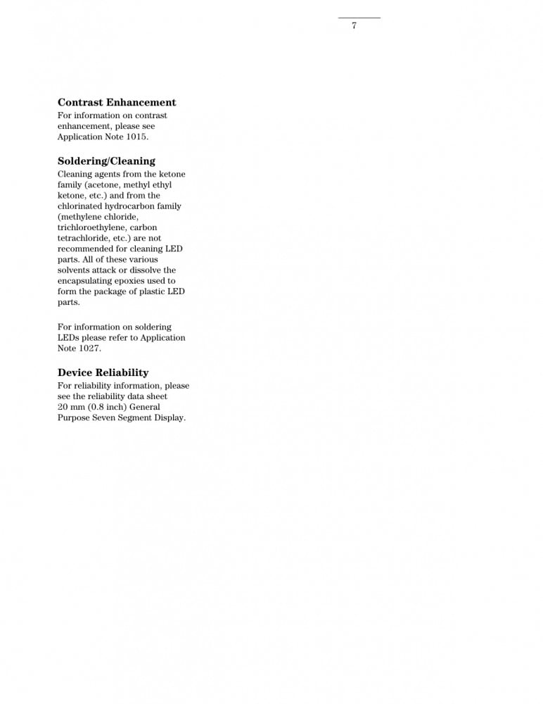 HDSP-816G datasheet page 7