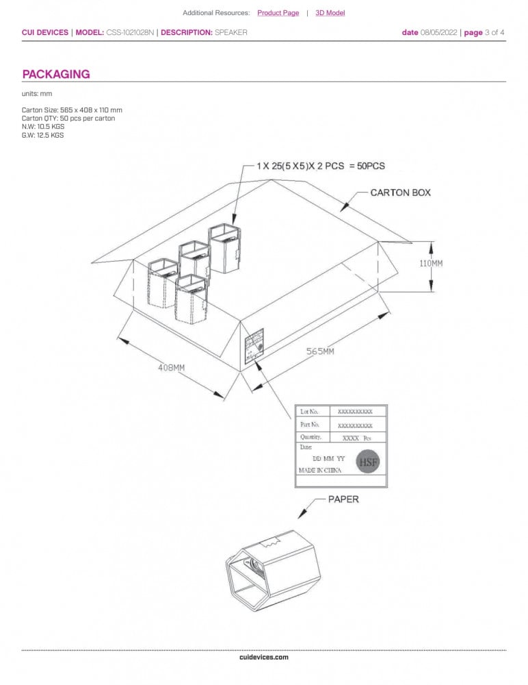 CSS-1021028N datasheet page 3