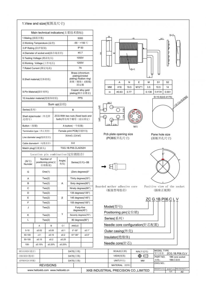 ZCG.1B.P06.CLV technical drawing preview
