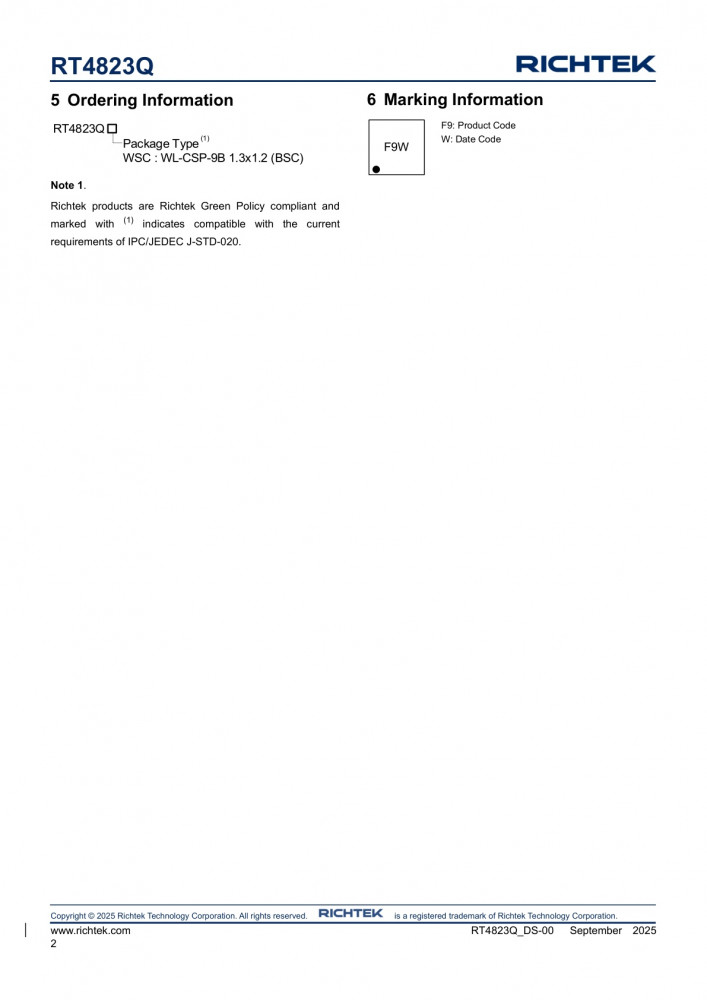 RT4823Q datasheet page 2