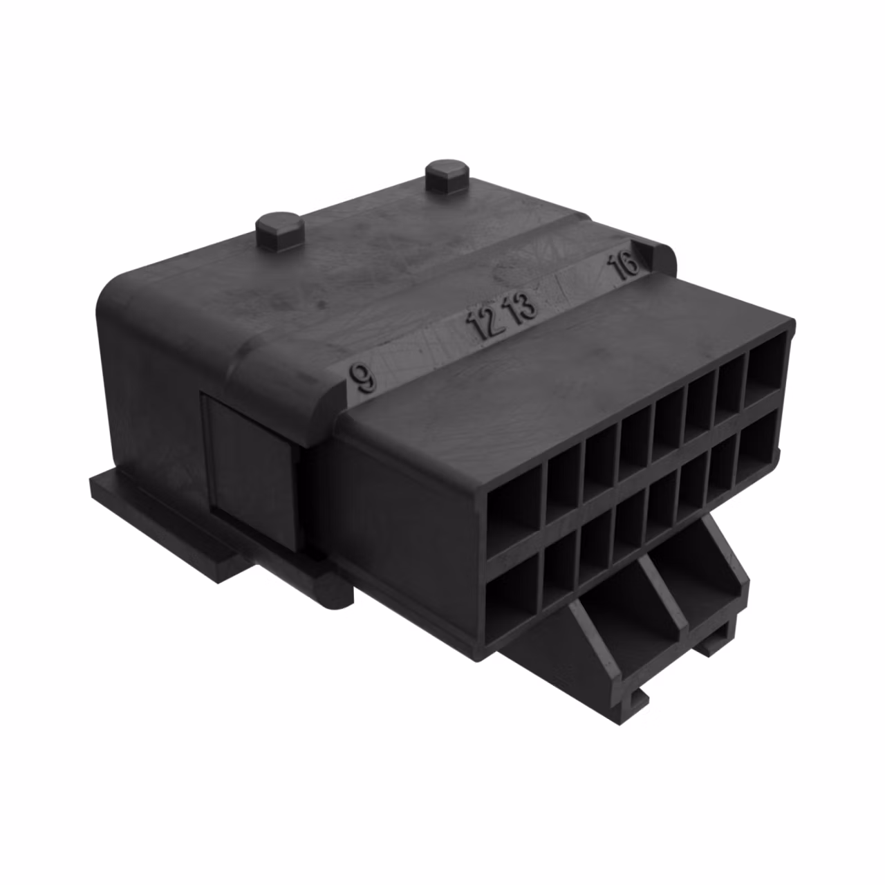 3.33mm / 6.00mm Pitch Hybrid Male Inline Housing, Dual Row, 16 Circuits,  Gray for sale