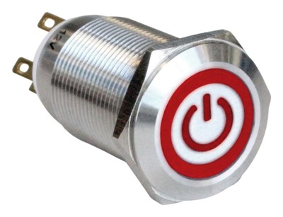 Bulgin MPI002/28/GN Pushbutton Switch