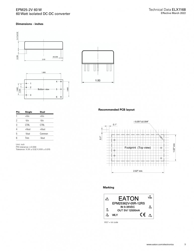 EATON EPM25-2V datasheet page 9