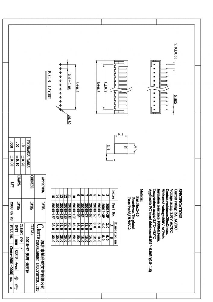 Ckmtw W-2001R04P-N000 PCB layout document