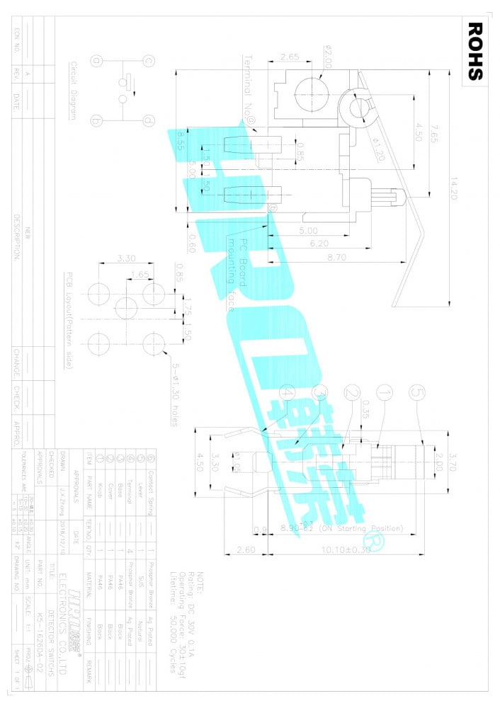 K5-1626DA-02 technical document preview