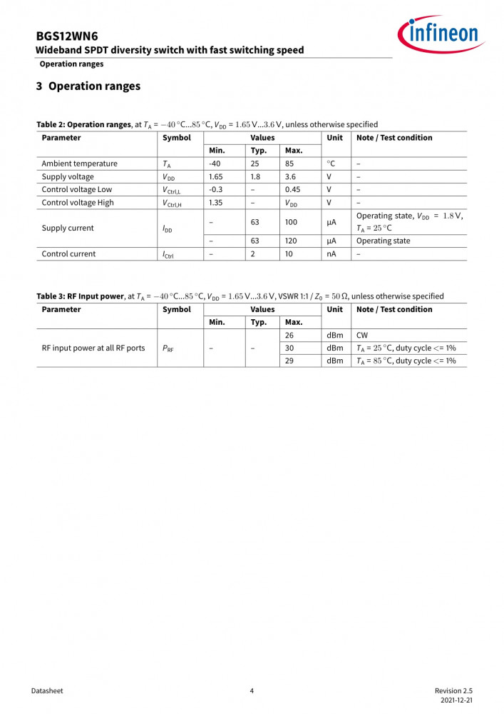BGS12WN6 datasheet page 5