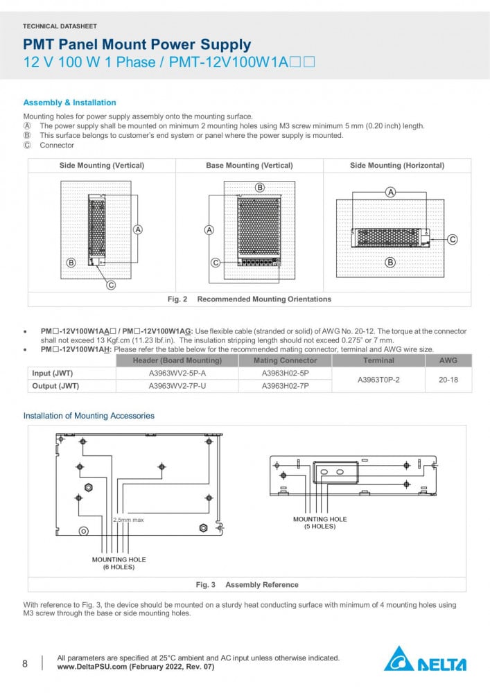 DELTA PMT datasheet page 8