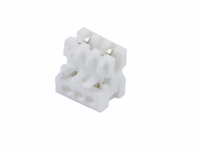 Appli-Mate RAST 2.5 IDT Housing, 2.50mm Pitch, Direct/Indirect, Female, 4 Circuits, All Position Keys, Polarizing Rib Between Circuits 3 and 4, Red Color Stripe