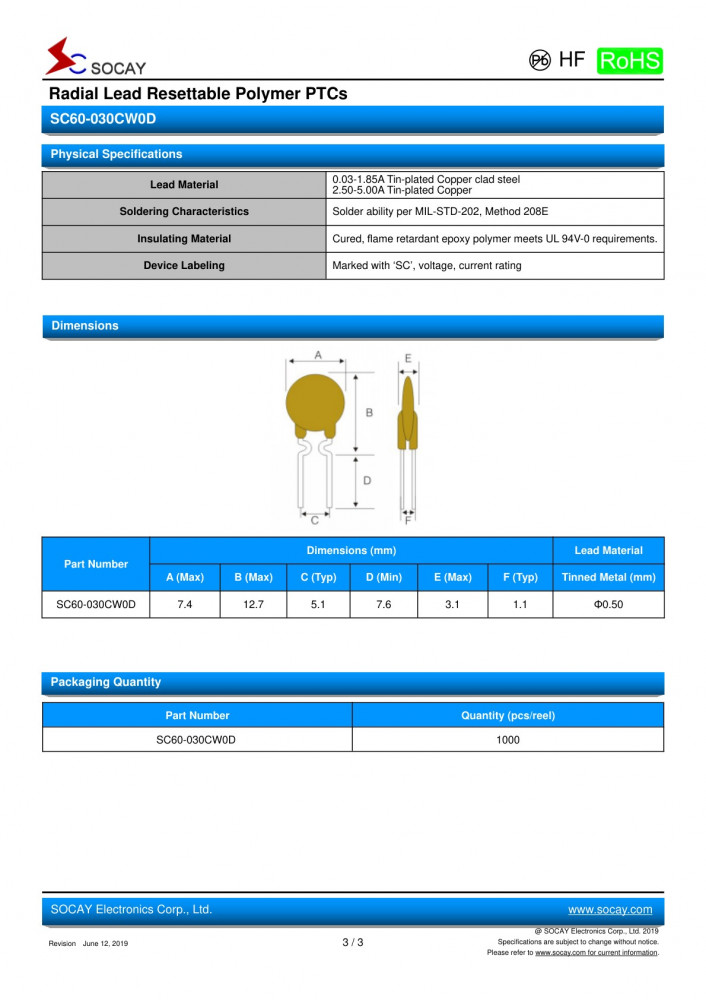 SC60-030CW0D technical document page 3