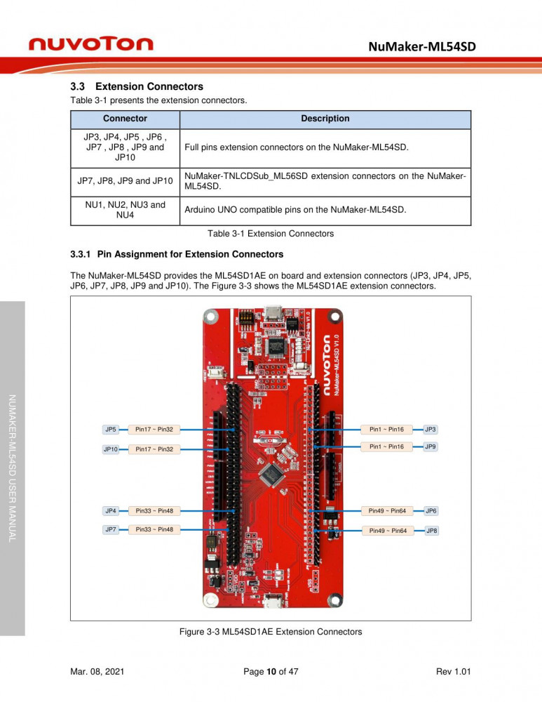 NuMaker-ML54SD manual page 10