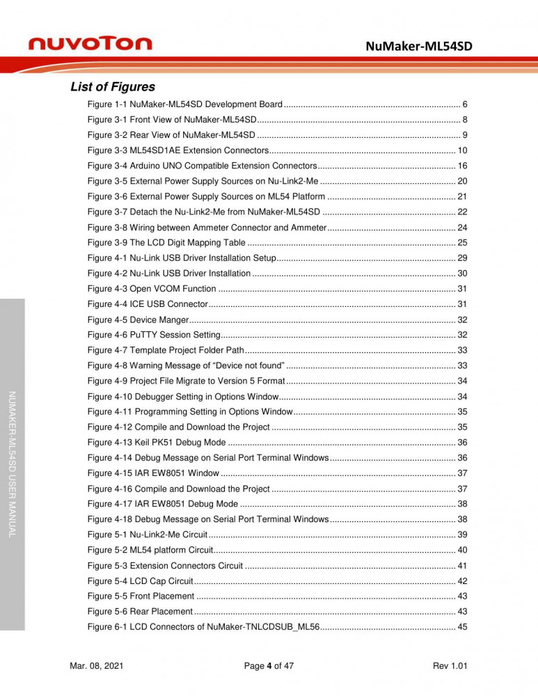NuMaker-ML54SD manual page 4