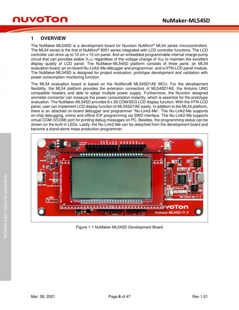 NuMaker-ML54SD manual page 6