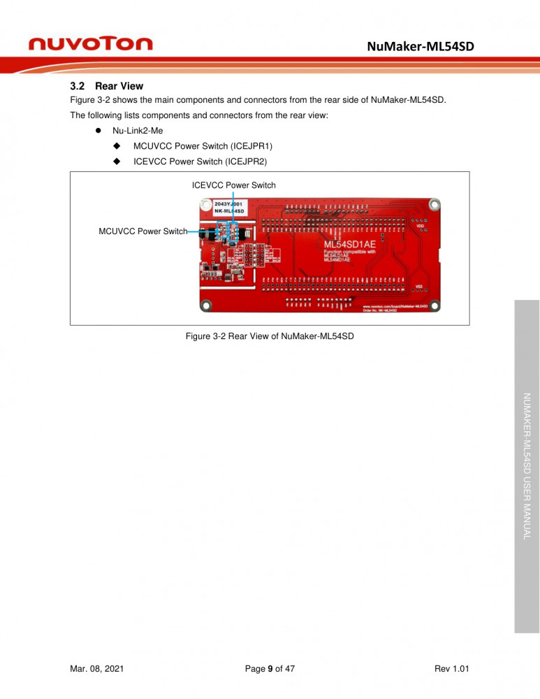 NuMaker-ML54SD manual page 9