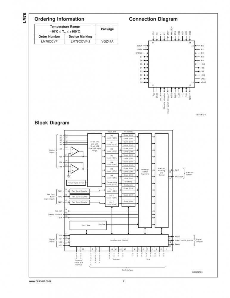 LM78CCVF-J datasheet page 2
