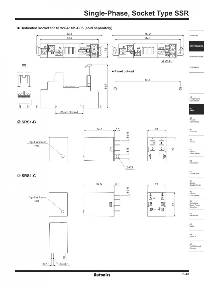 Autonics SRS1 series datasheet page 4