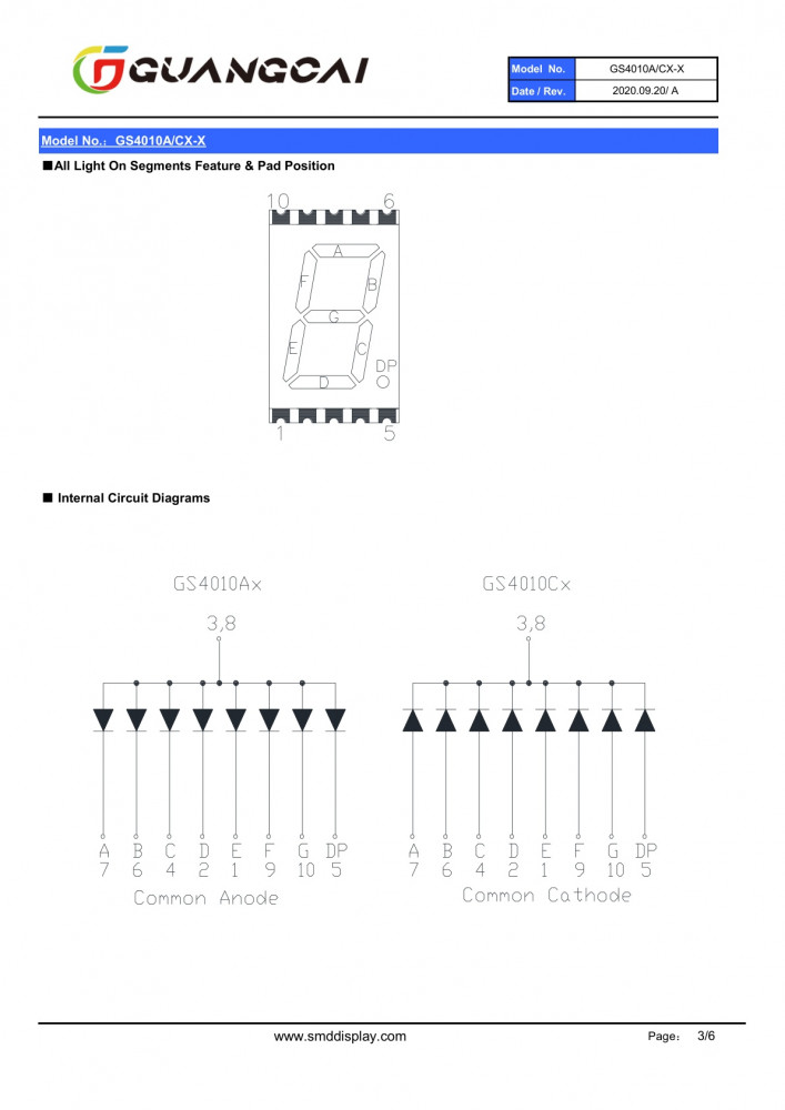 GS4010CW-G datasheet page 3