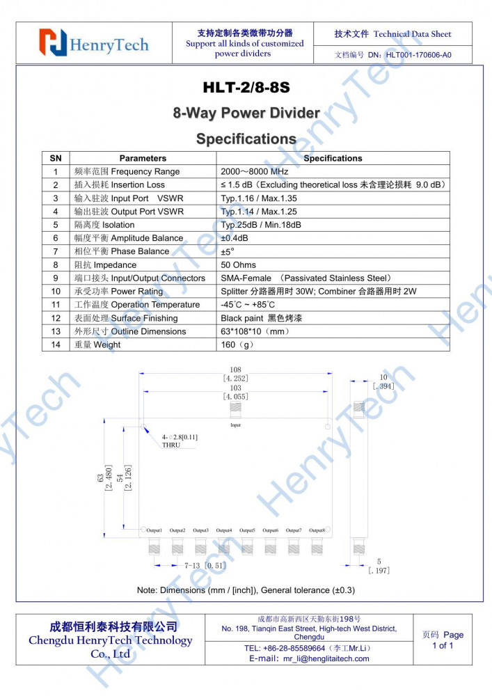 HLT-2/8-8S datasheet page 1