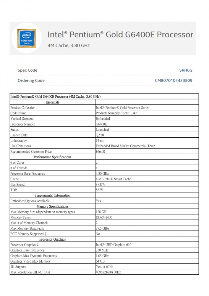 Product document page 1