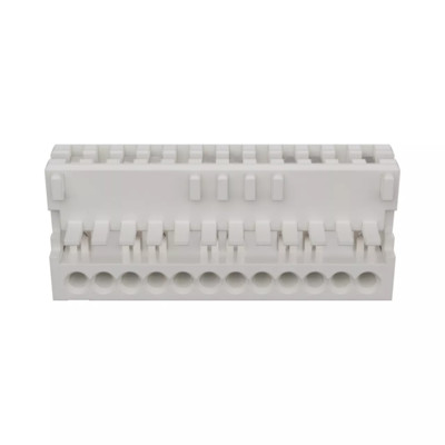 Appli-Mate RAST 2.5 IDT Housing, 2.50mm Pitch, Direct/Indirect, Female, 12 Circuits, Position Keys B, C, D, E, J, K and I Removed, Voided Circuits 2, 5, 8 and 11, Green Color Stripe for sale