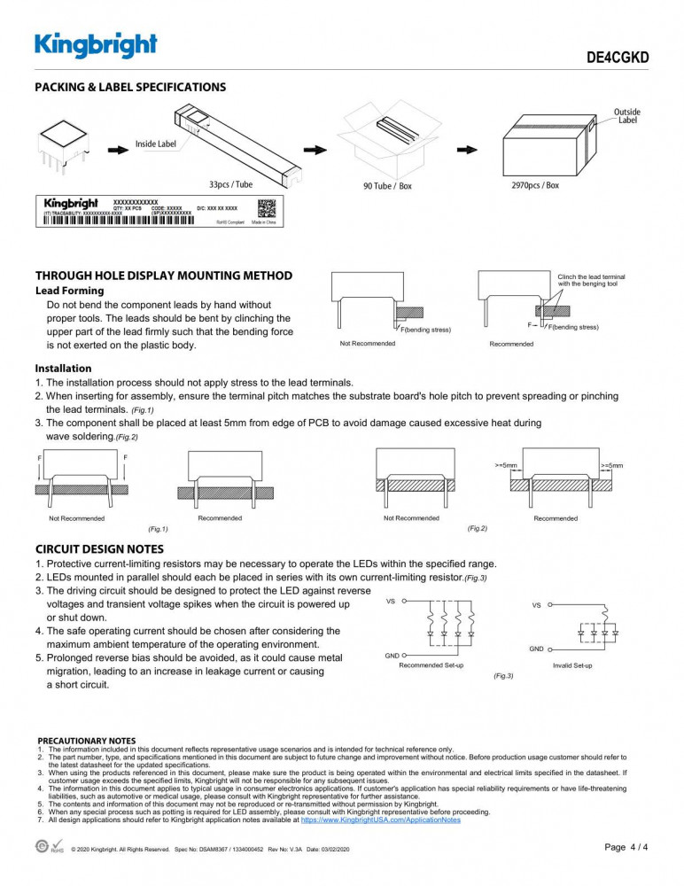 DE4CGKD datasheet page 4