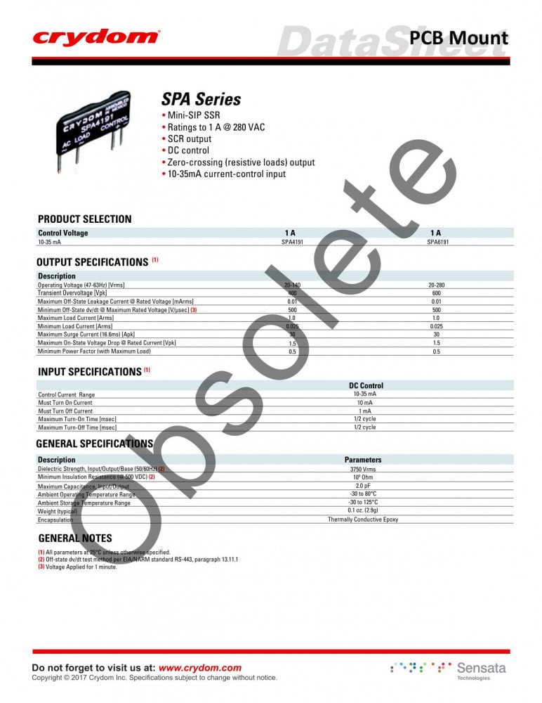 SPA6191 technical document page 1