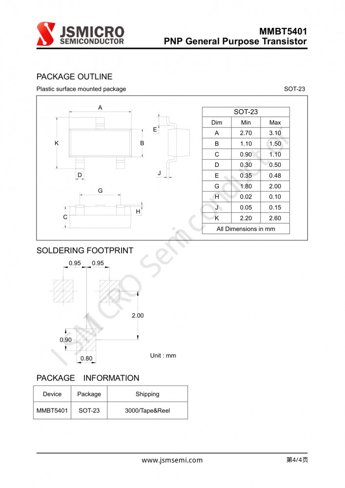 MMBT5401 datasheet page 4
