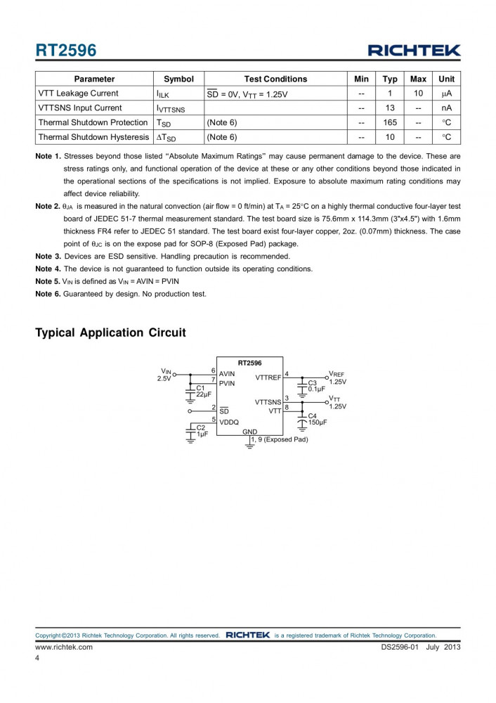 RT2596 datasheet page 4
