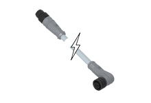 M12 Signal, A-Coded, Single-Ended Cordset, 4 Poles, Female (Straight) to Pigtail, 0.34mm² (22 AWG), Yellow Shielded PVC Cable, Yellow Overmold, 3.0m (9.84') Length