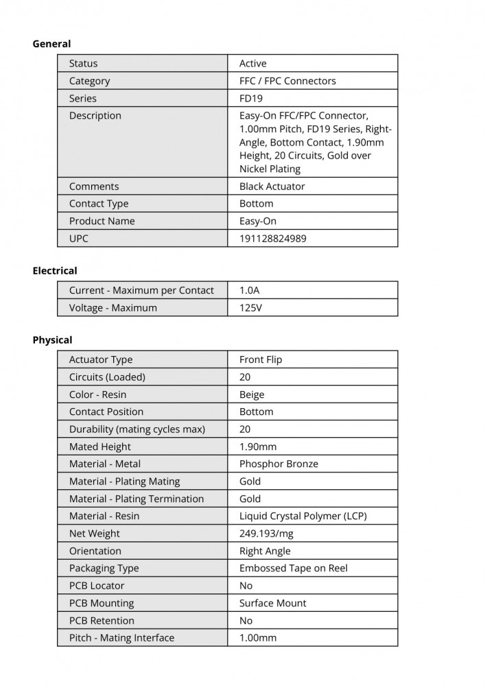 MOLEX 2005280200 technical document page 2