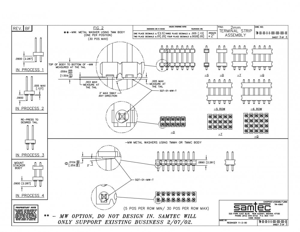 Samtec technical document page 3