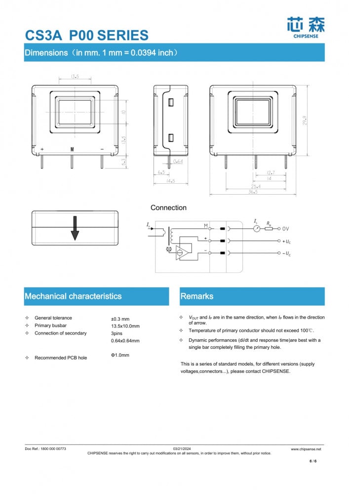 CS3A P00 datasheet page 6