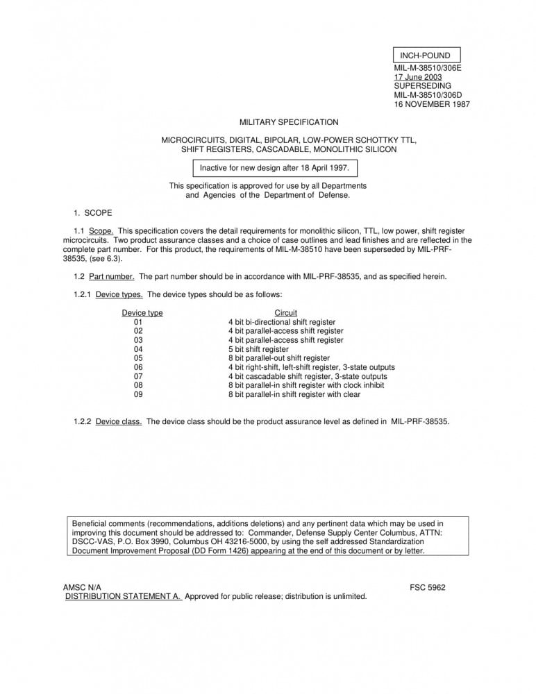 54LS96/BEA technical document page 2