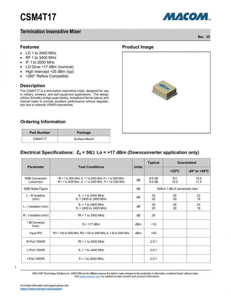 CSM4T17 datasheet page 1
