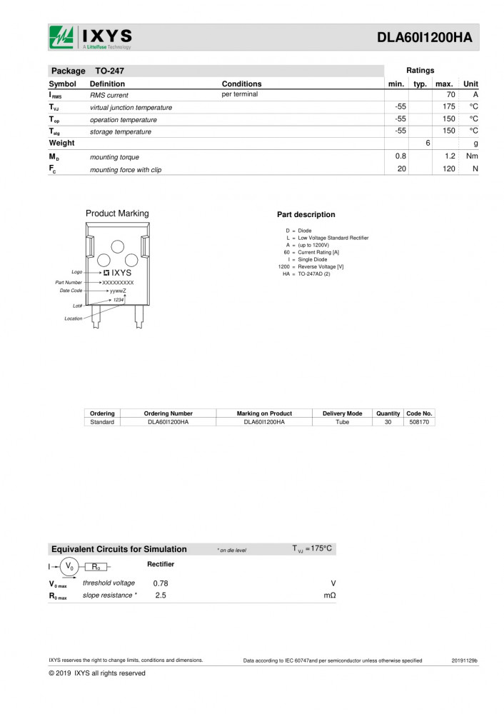 DLA60I1200HA datasheet page 3