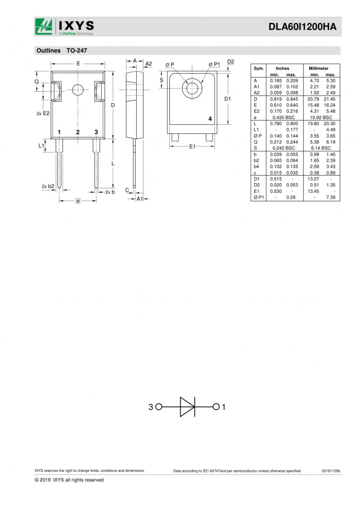 DLA60I1200HA datasheet page 4