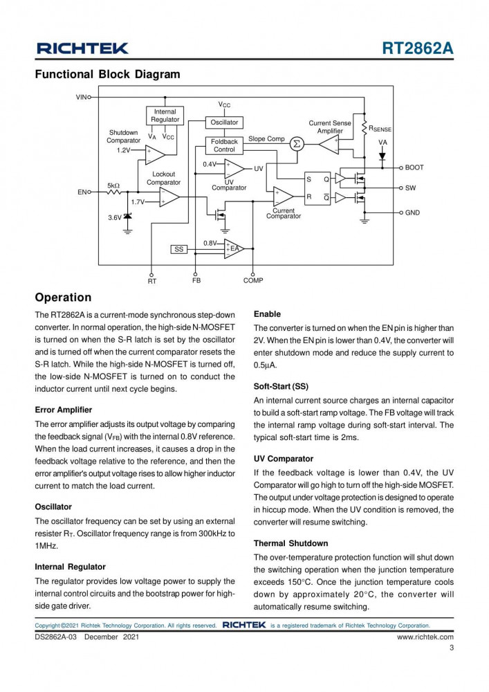RT2862A datasheet page 3