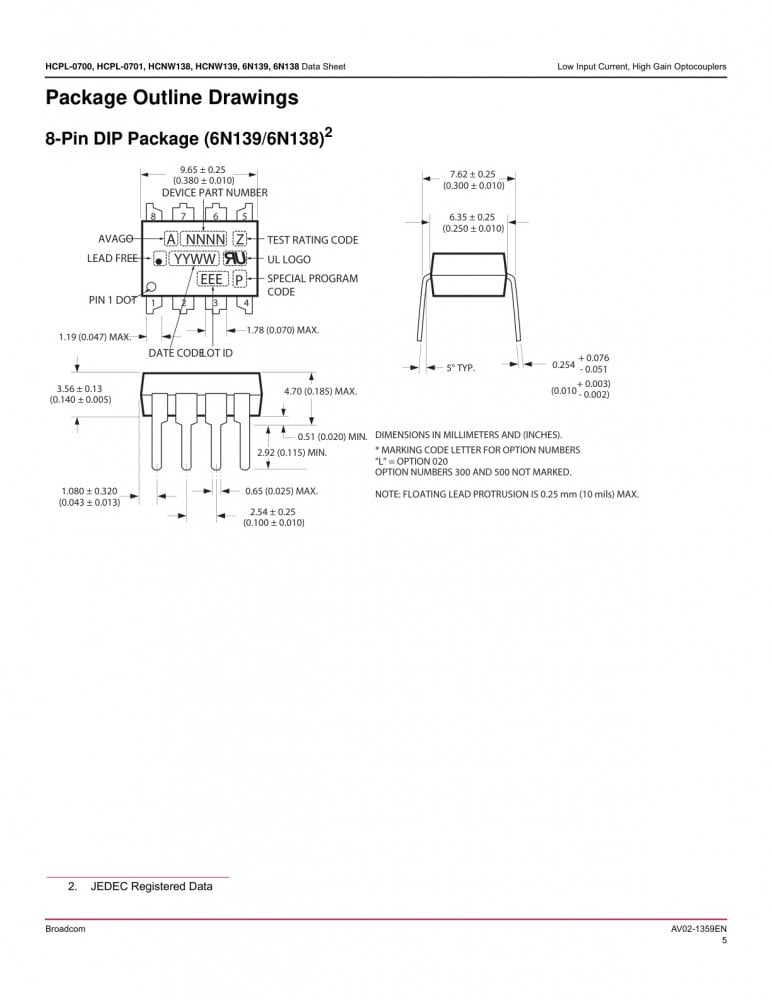 6N139 family datasheet page 5