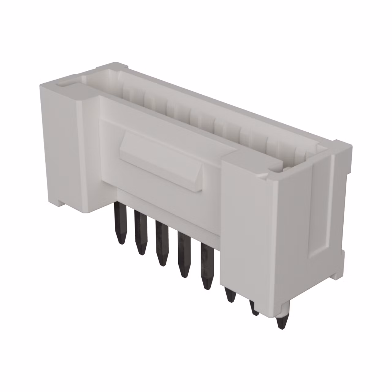 1.25mm Pitch, Micro-Lock Plus PCB Header, Single Row, Vertical, Through Hole, Tin-Bismuth Plating, Positive Lock, 8 Circuits, Low-Halogen, Natural (White) for sale